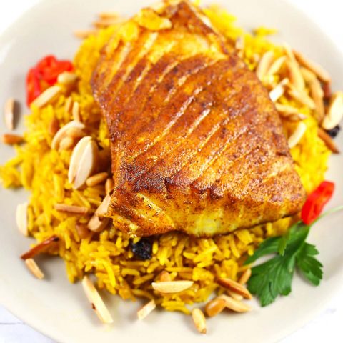Basmati Rice and Spiced Fish