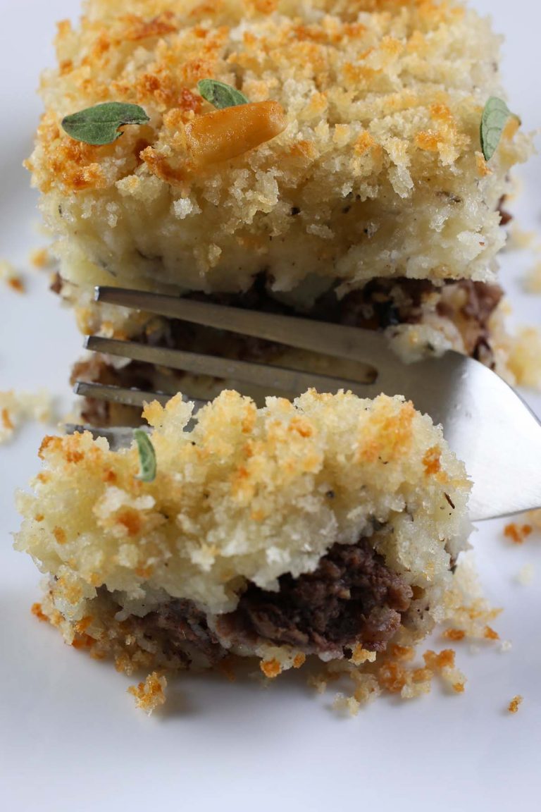 Baked Mashed Potato with Beef