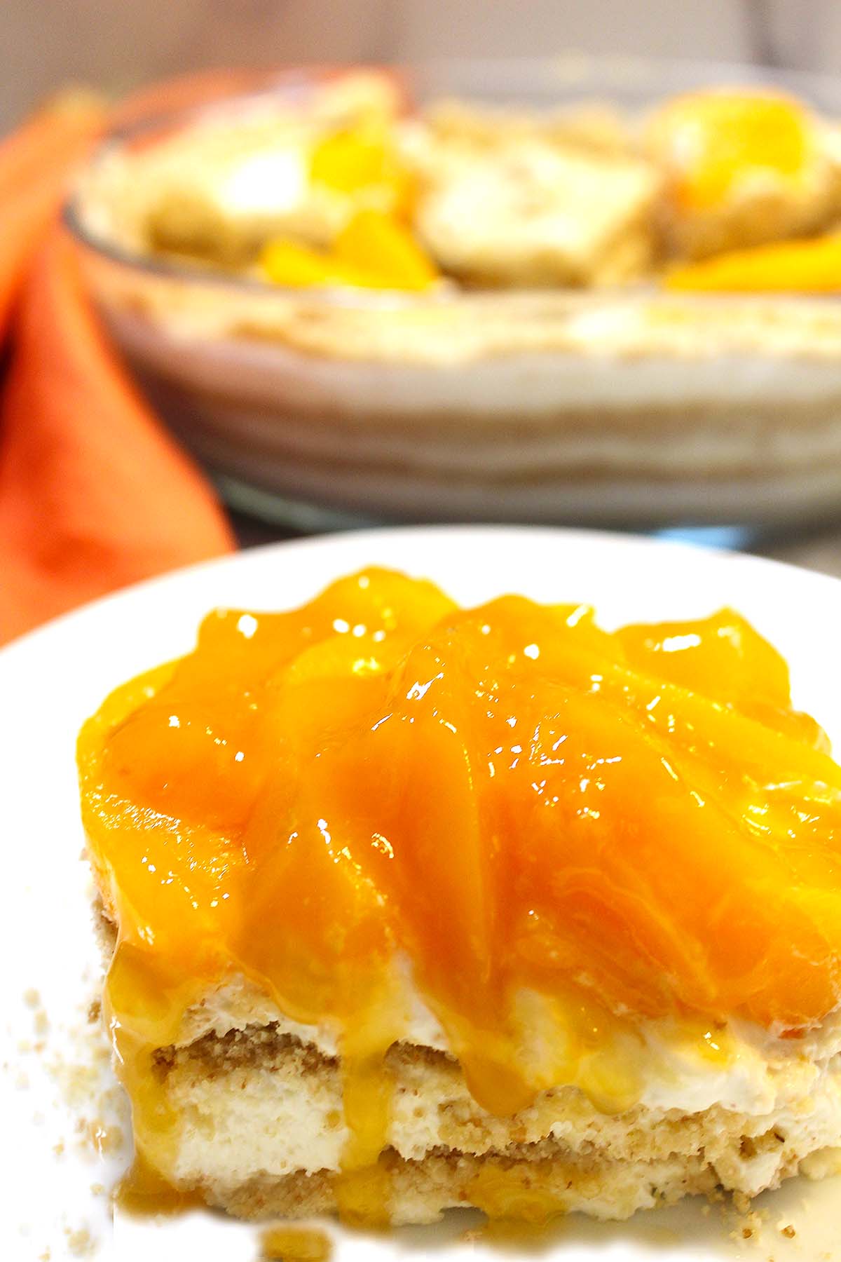Peach and Cream Cheese Cake